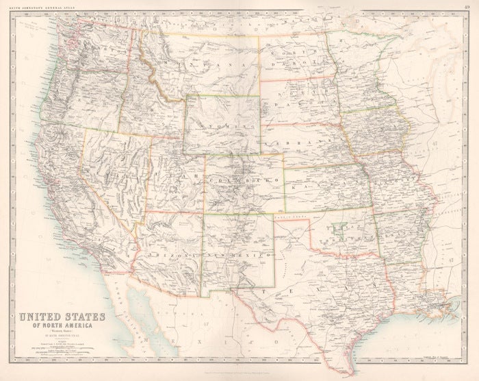 Johnston - United States - Western States | Keith Johnston, mapmaker